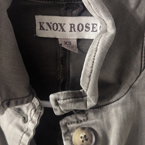 Knox Rose | Jackets & Coats | Knox Ross Dusty Olive Army Utility Jacket ...